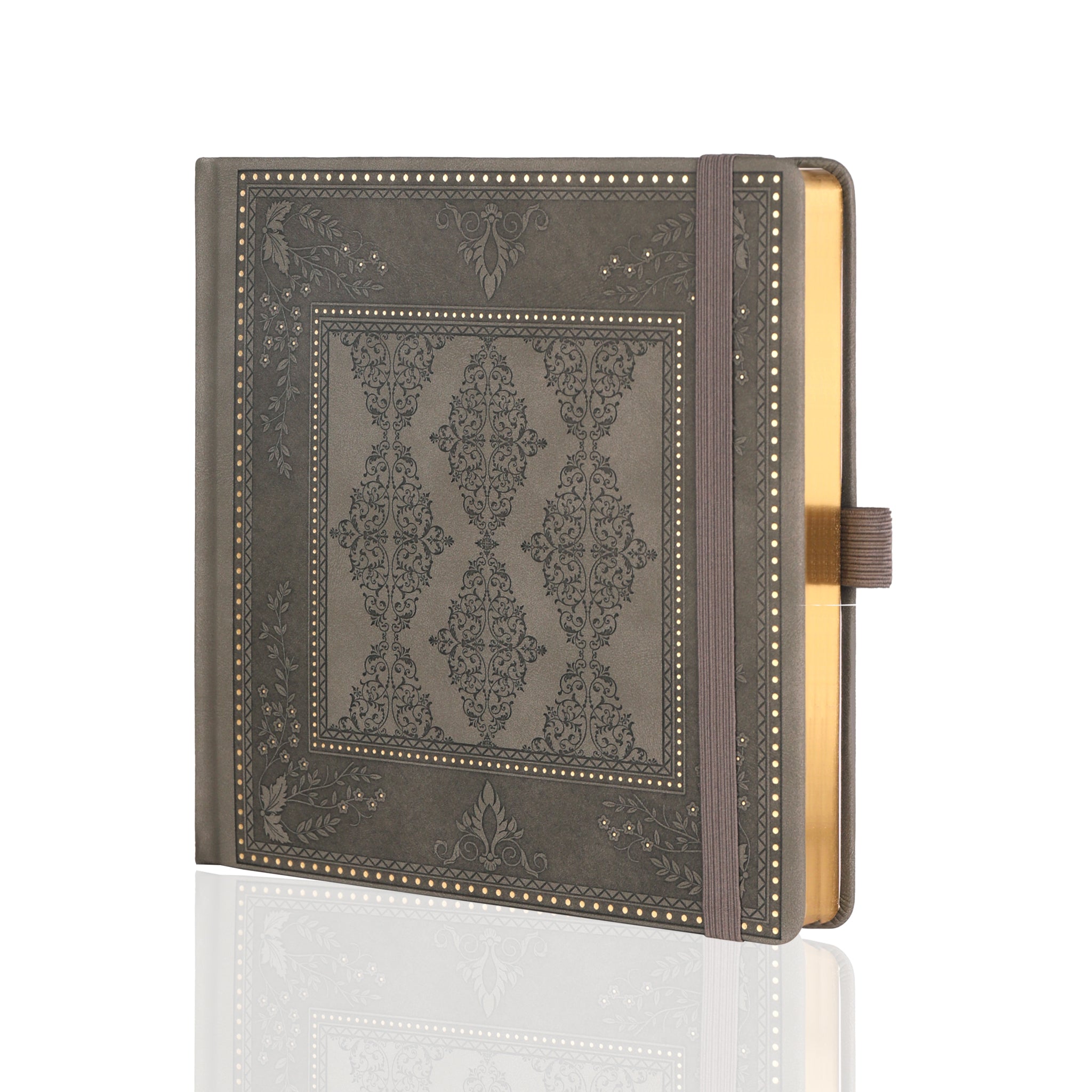 8x8 Square Art Heirloom Dot Grid Notebook - Gray – tiefossi