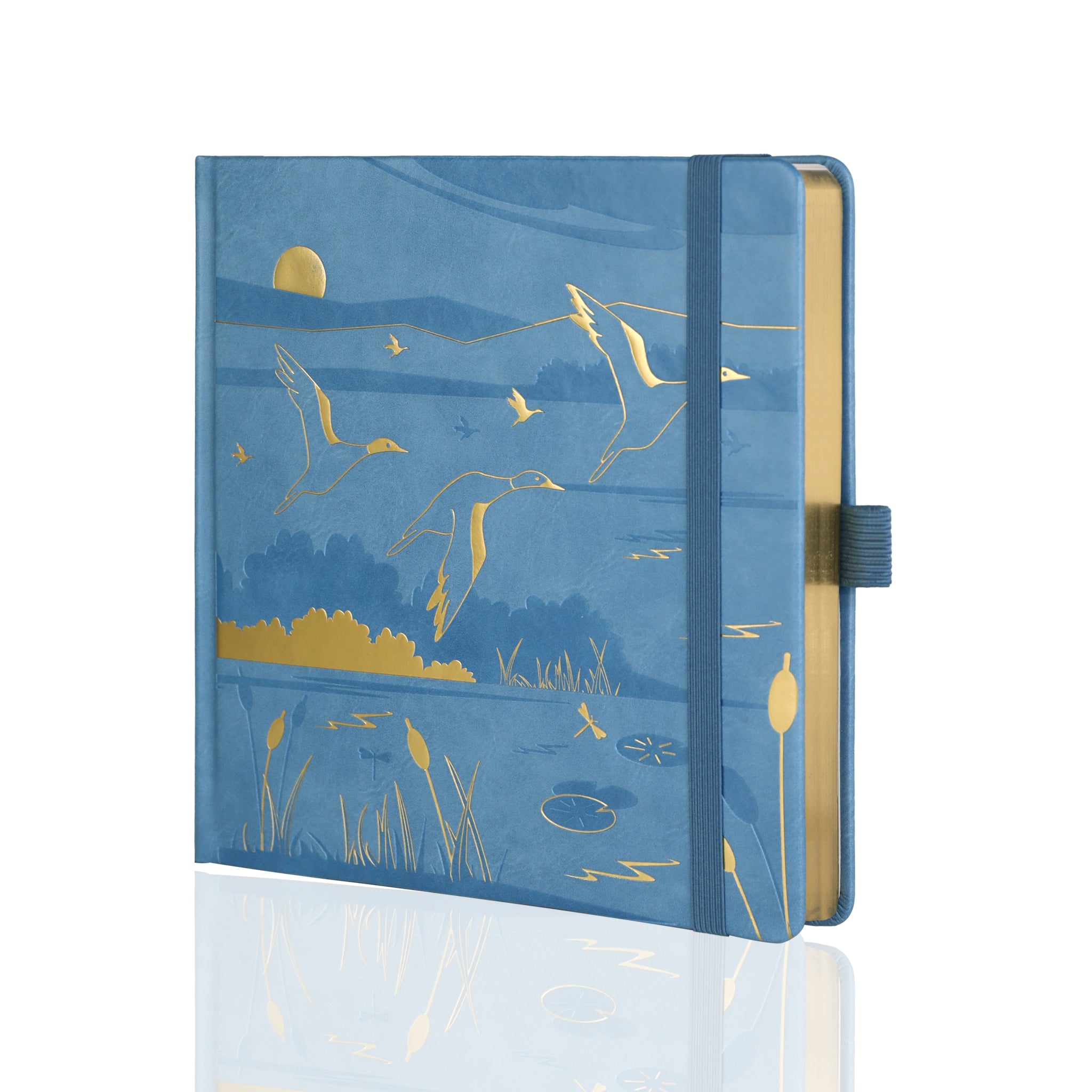 8x8 Square Wetlands Dot Grid Notebook - Sky Blue – tiefossi