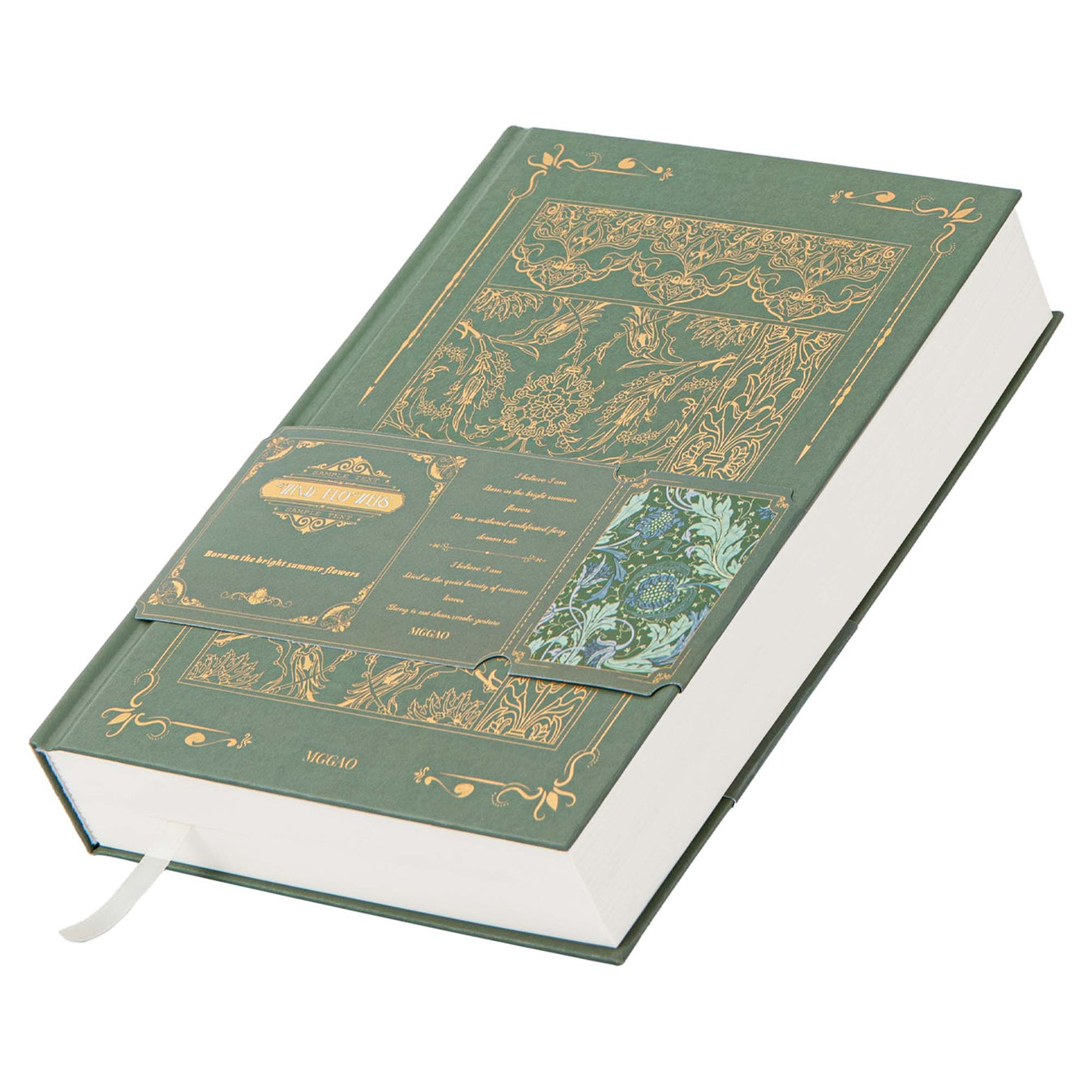 A5 Aesthetics Hardbound Notebook - Lined - Wind Flowers Ⅲ – tiefossi