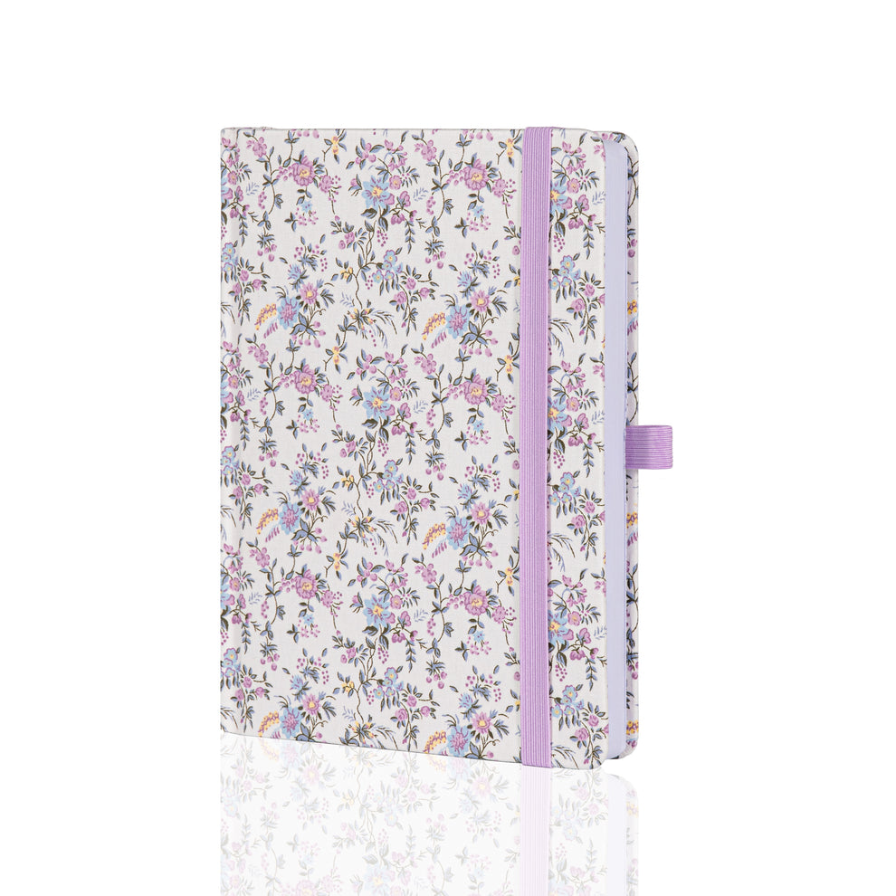 A5 Floral Dot Grid Bullet Journal - Lavender – tiefossi