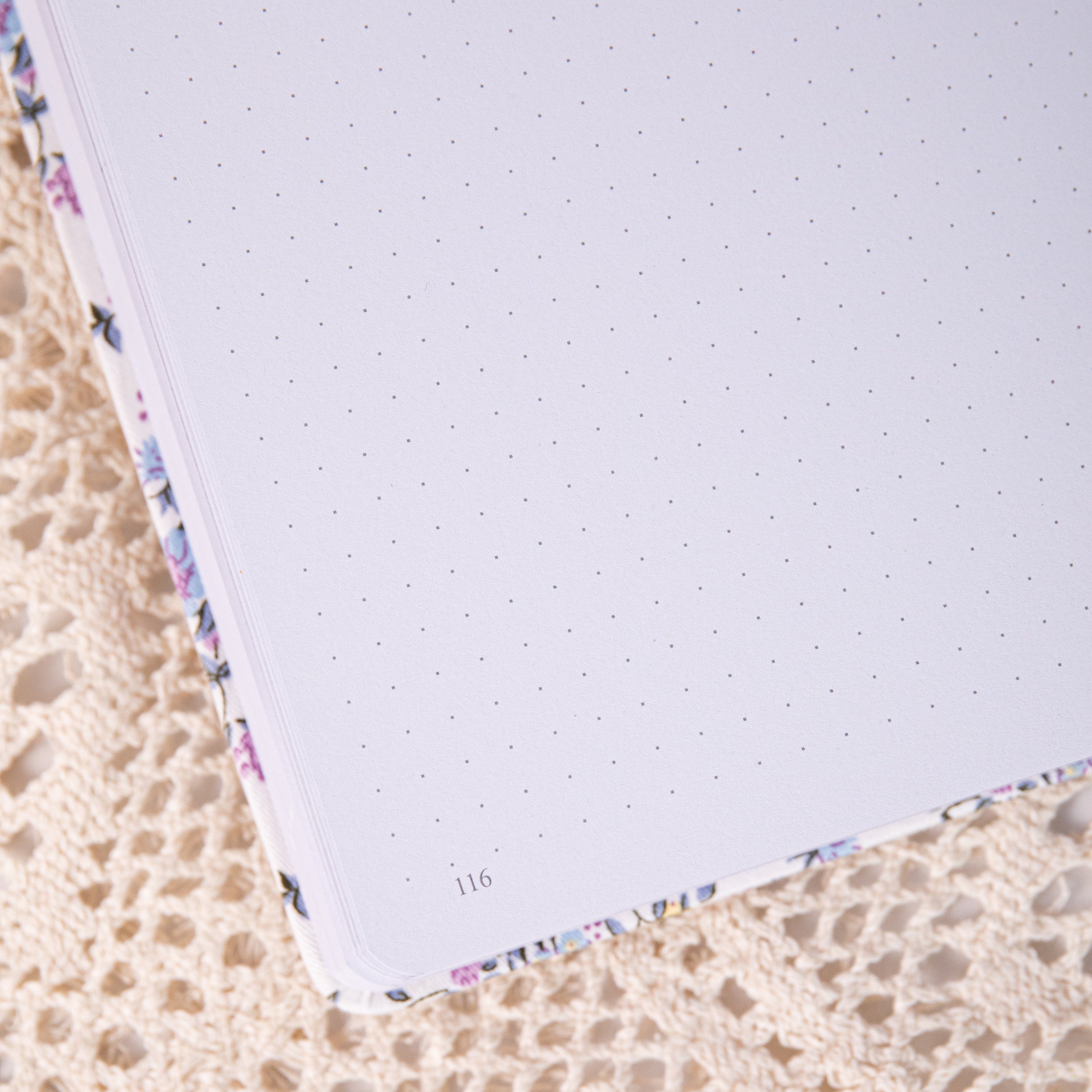 A5 Floral Dot Grid Bullet Journal - Lavender – tiefossi